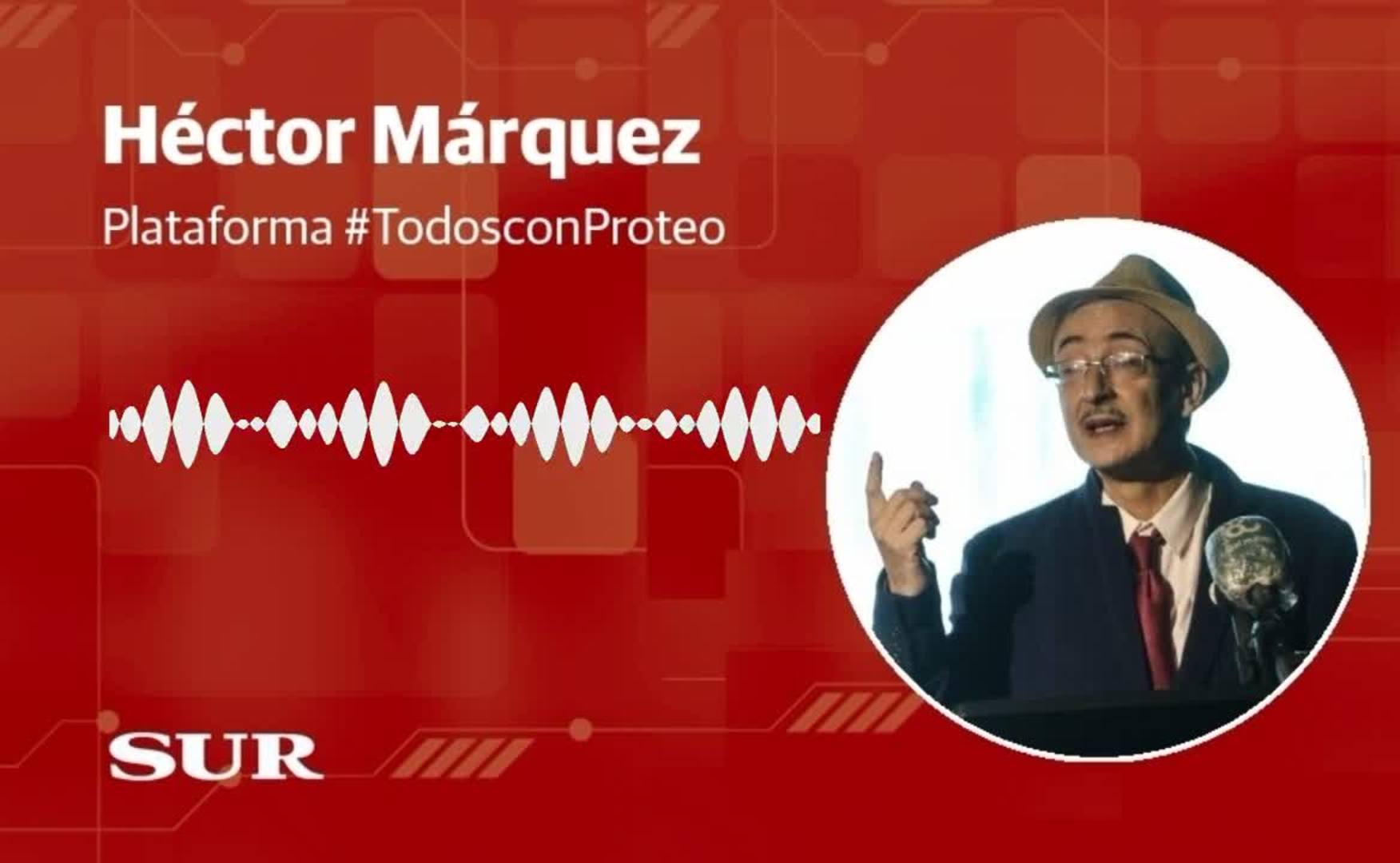 Mensaje de Héctor Márquez en apoyo de Proteo | Diario Sur